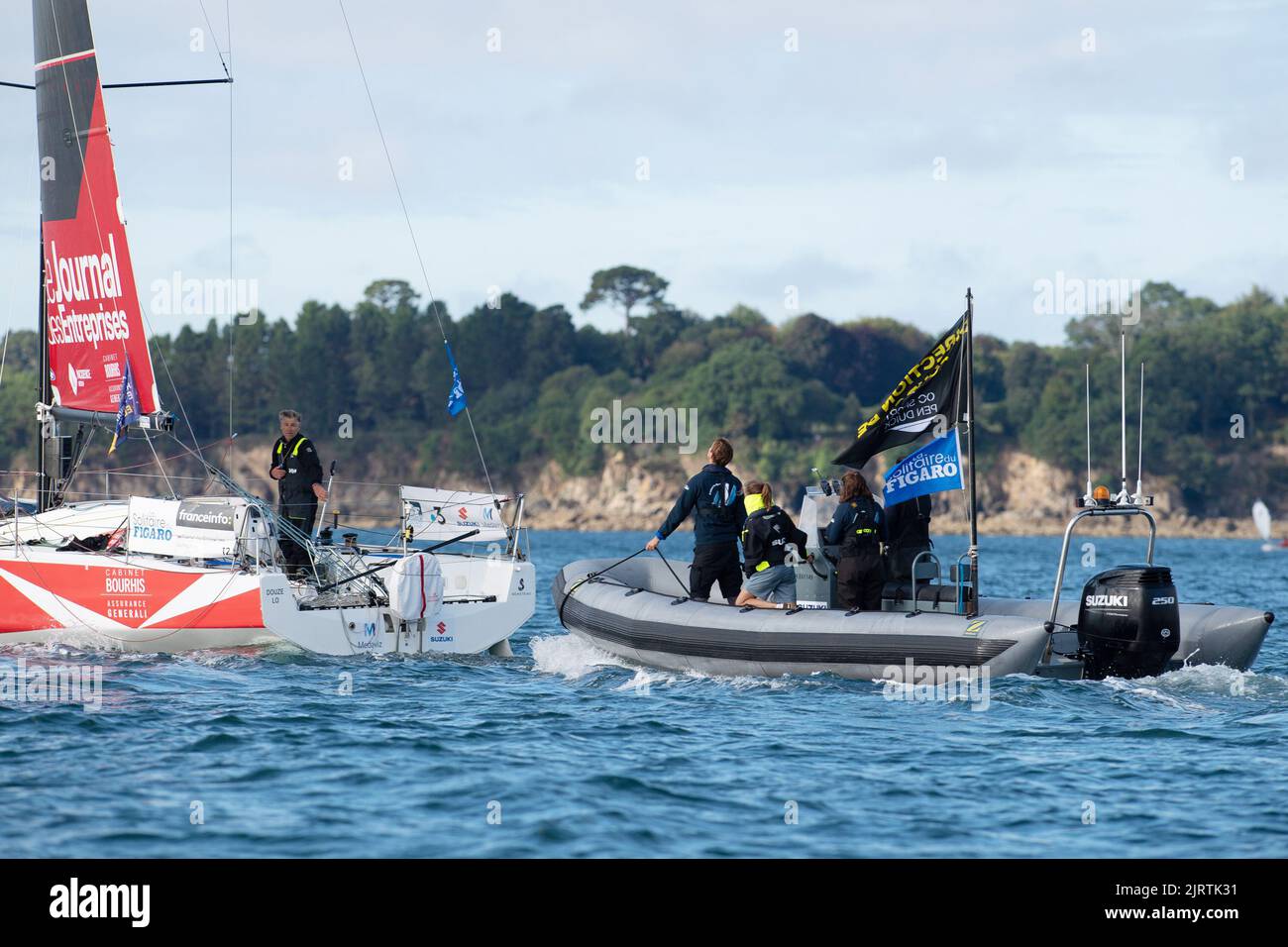 Frederic Duthil, Le Journal des entreprises during the La Solitaire du ...