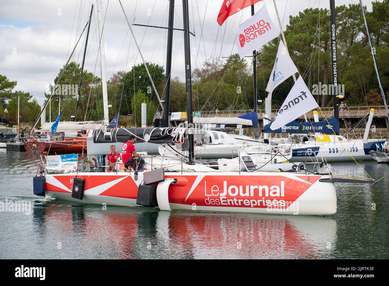 Frederic Duthil, Le Journal des entreprises during the La Solitaire du ...