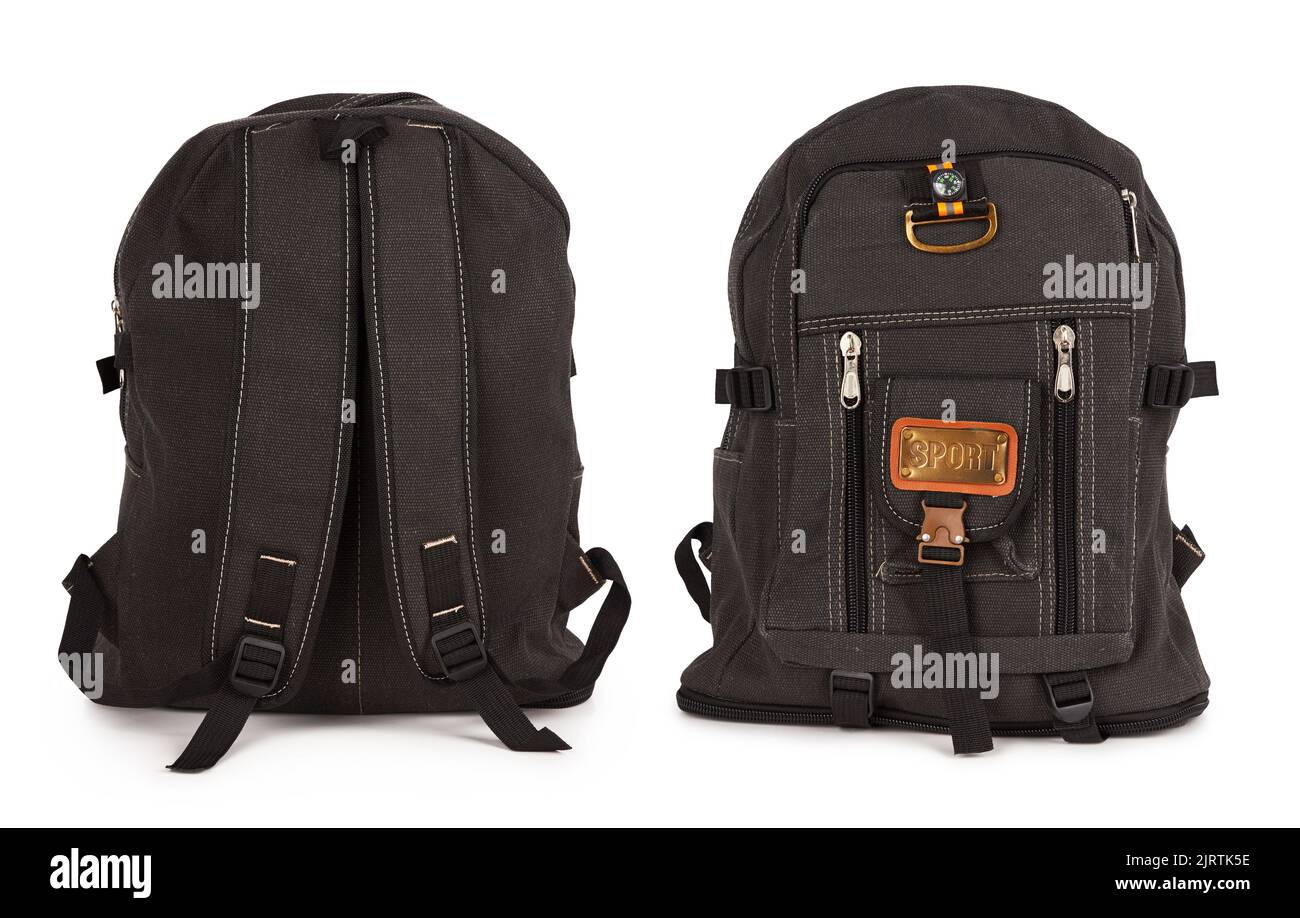 Big backpack for travel isolate on a white background Stock Photo - Alamy