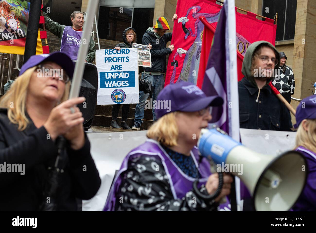 Glasgow strike solidarity hi-res stock photography and images - Alamy