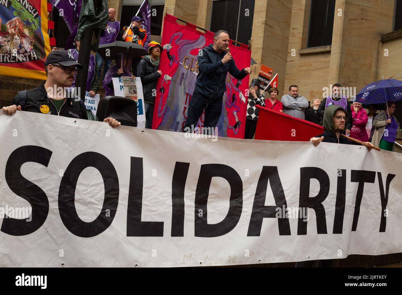 Glasgow strike solidarity hi-res stock photography and images - Alamy