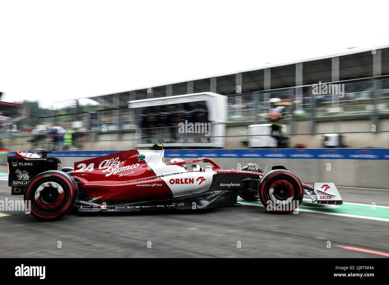 ZHOU Guanyu (chi), Alfa Romeo F1 Team ORLEN C42, portrait during the Formula 1 Rolex Belgian ...