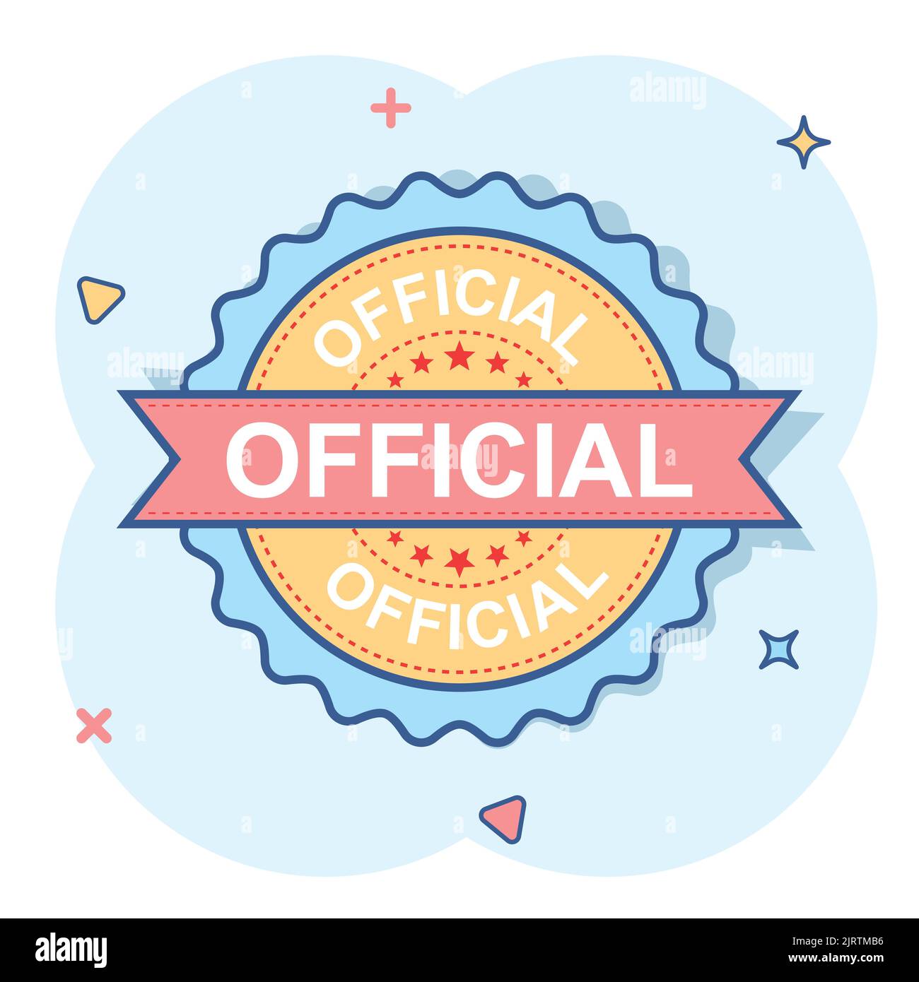 Official grunge rubber stamp. Vector illustration on white background. Business concept official ...