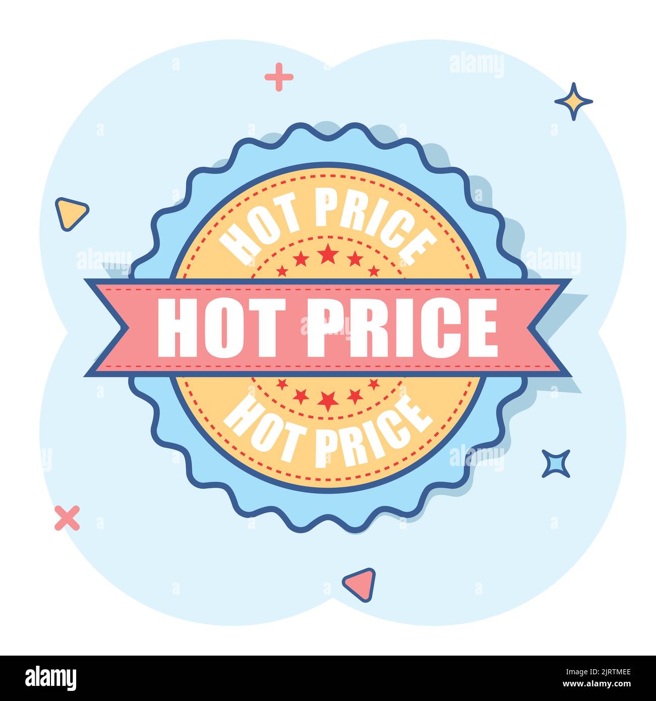 Hot price grunge rubber stamp. Vector illustration on white background ...