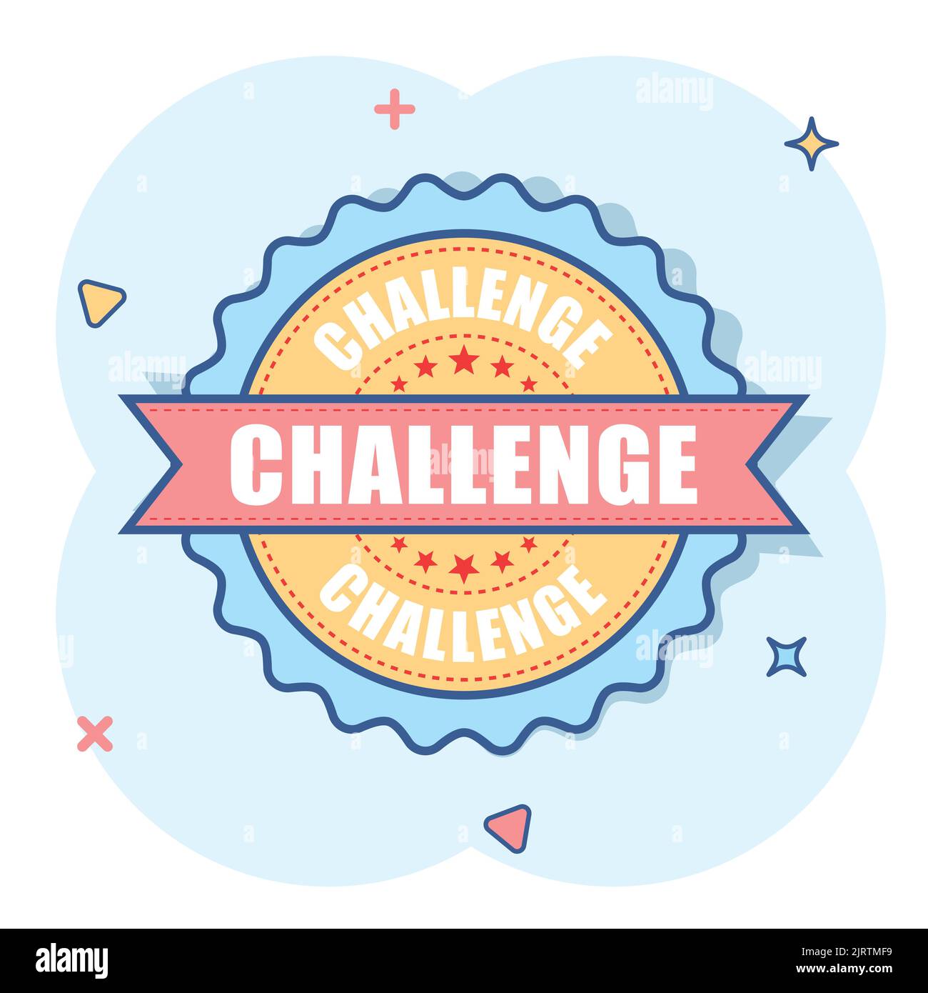 Challenge grunge rubber stamp. Vector illustration on white background. Business concept ...