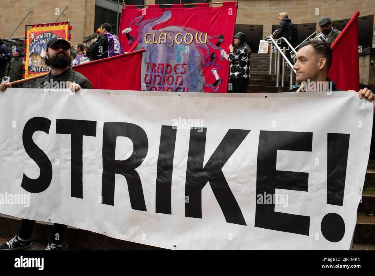 Glasgow strike solidarity hi-res stock photography and images - Alamy