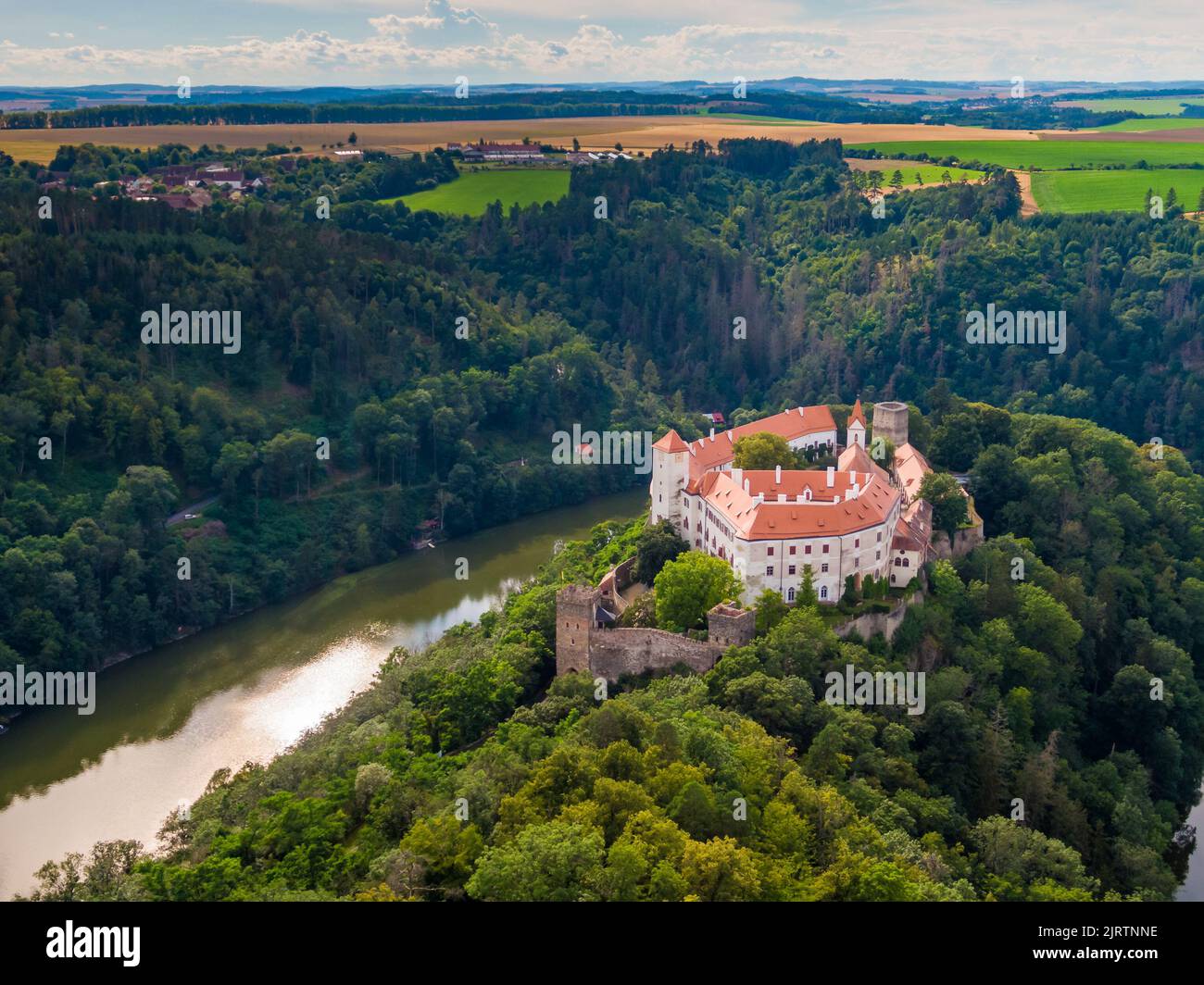 Medieval fortress on hill sunrise hi-res stock photography and images ...