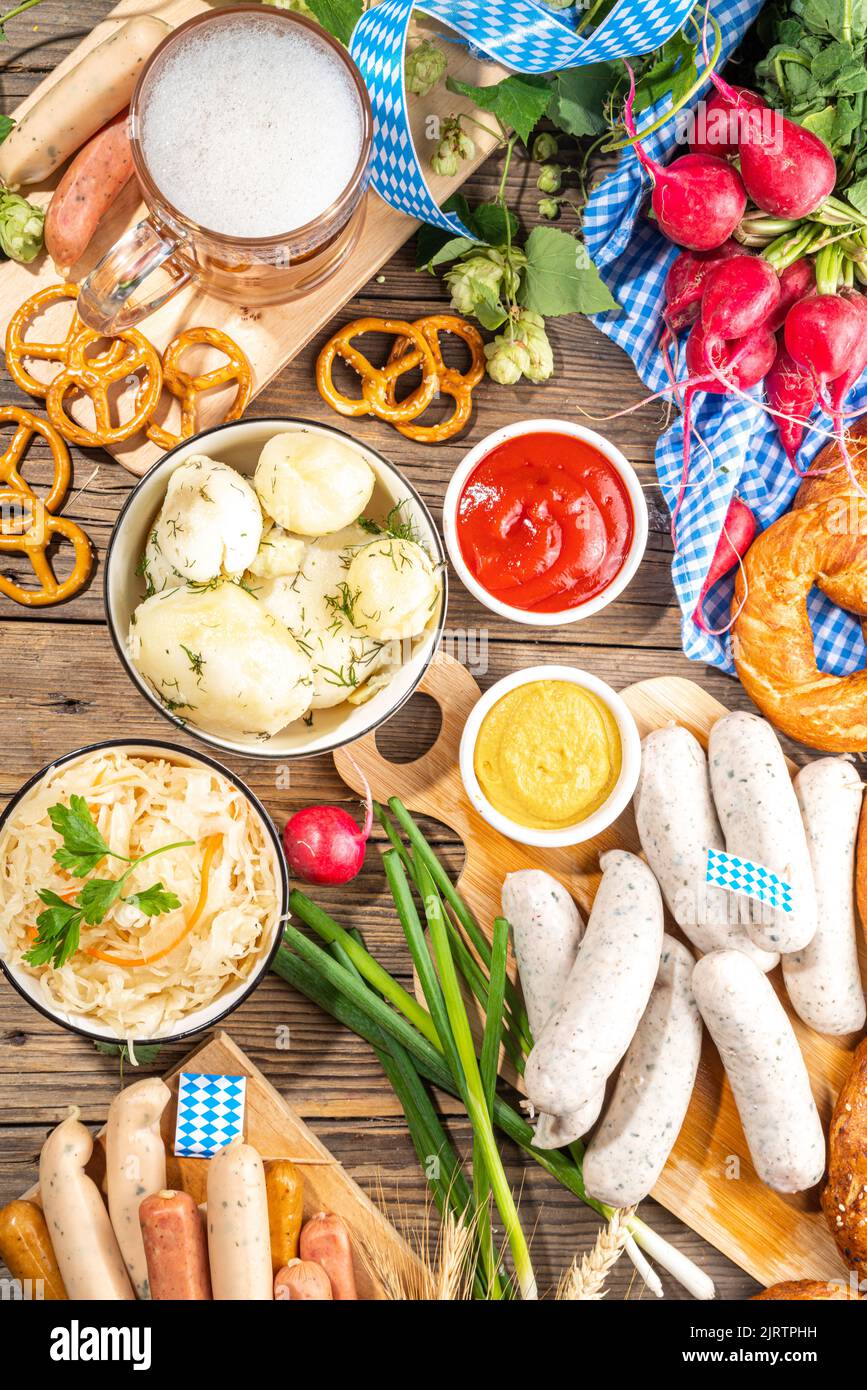 Oktoberfest holiday greeting card, menu, invitation background ...