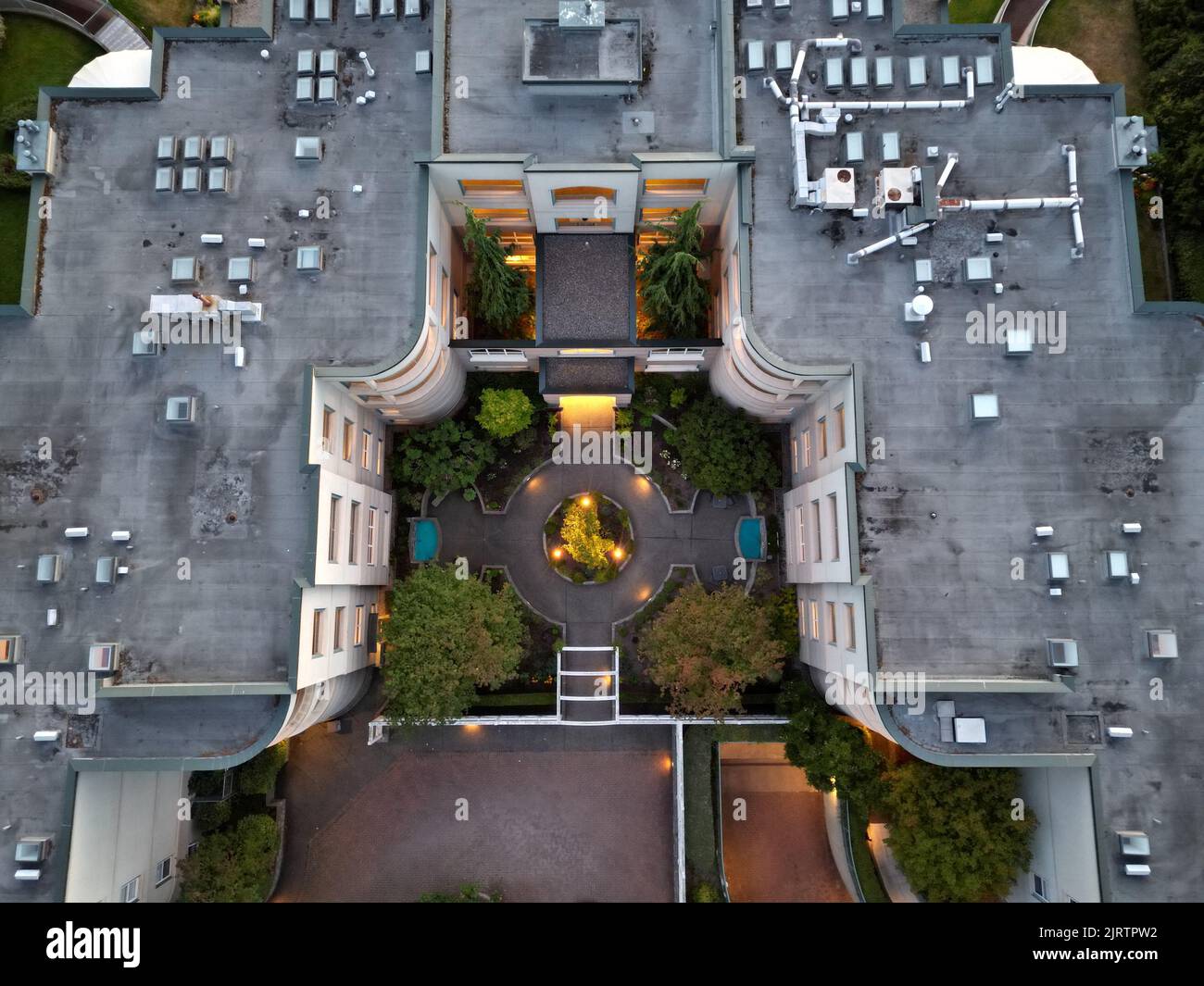 Drone shot apartment building complex hi-res stock photography and ...