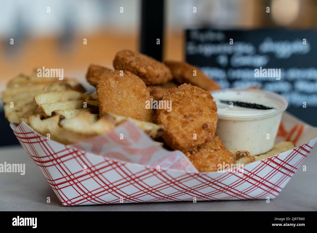 New York, New York, USA. 25th Aug, 2022. Vegan plant based nuggets by ...