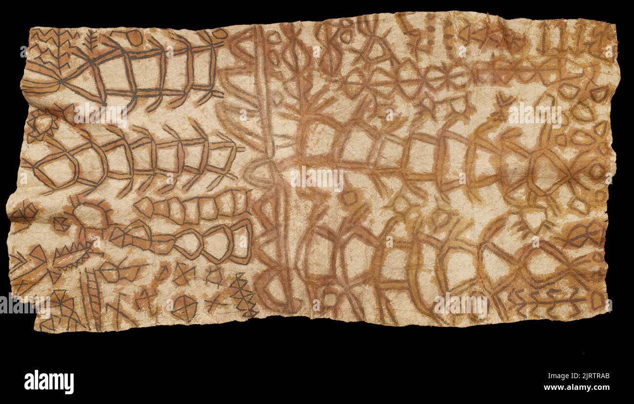 Nemasitse (tapa cloth), 1800s, Vanuatu, maker unknown. Augustus ...