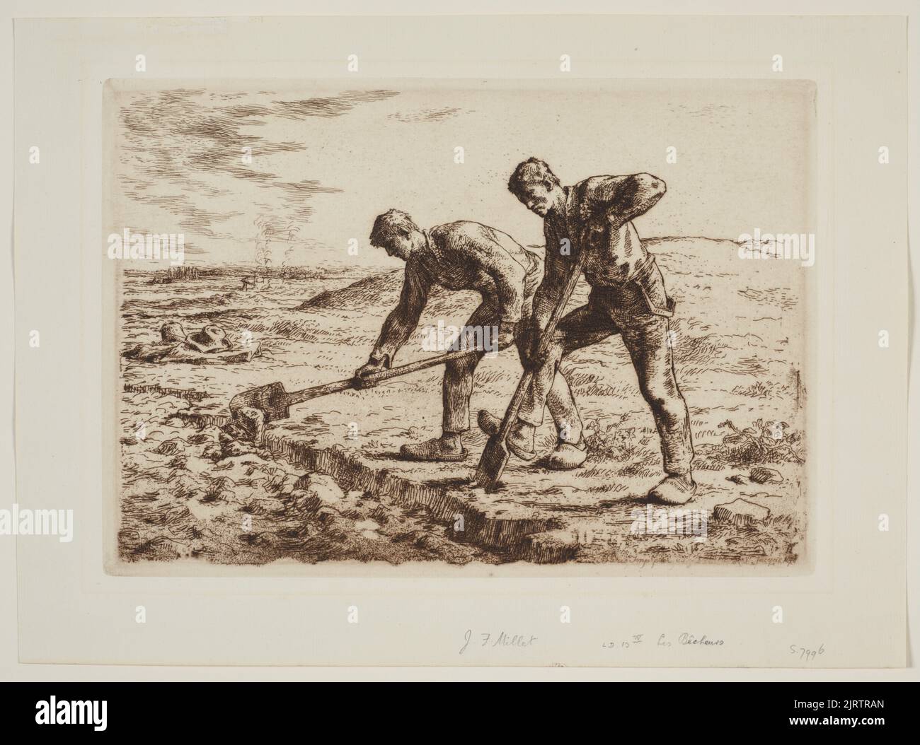 Les bêcheurs (The diggers), 1855-1856, France, by Jean-François Millet ...