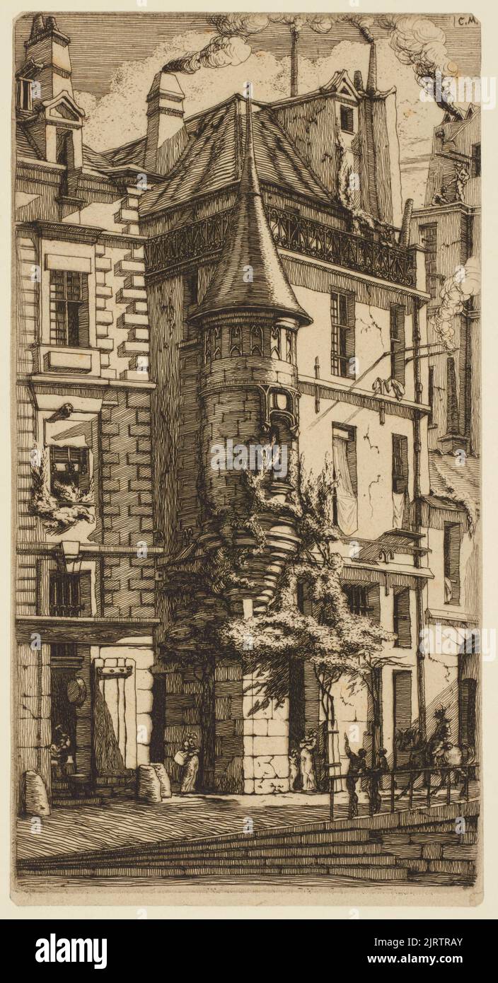 Tourelle, rue de la Tixéranderie (House with a turret, rue de la ...