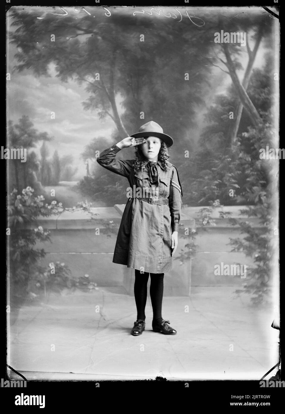 Girl Peace Scout (inscribed Harris 6 PC), circa 1913-1918, Wellington ...