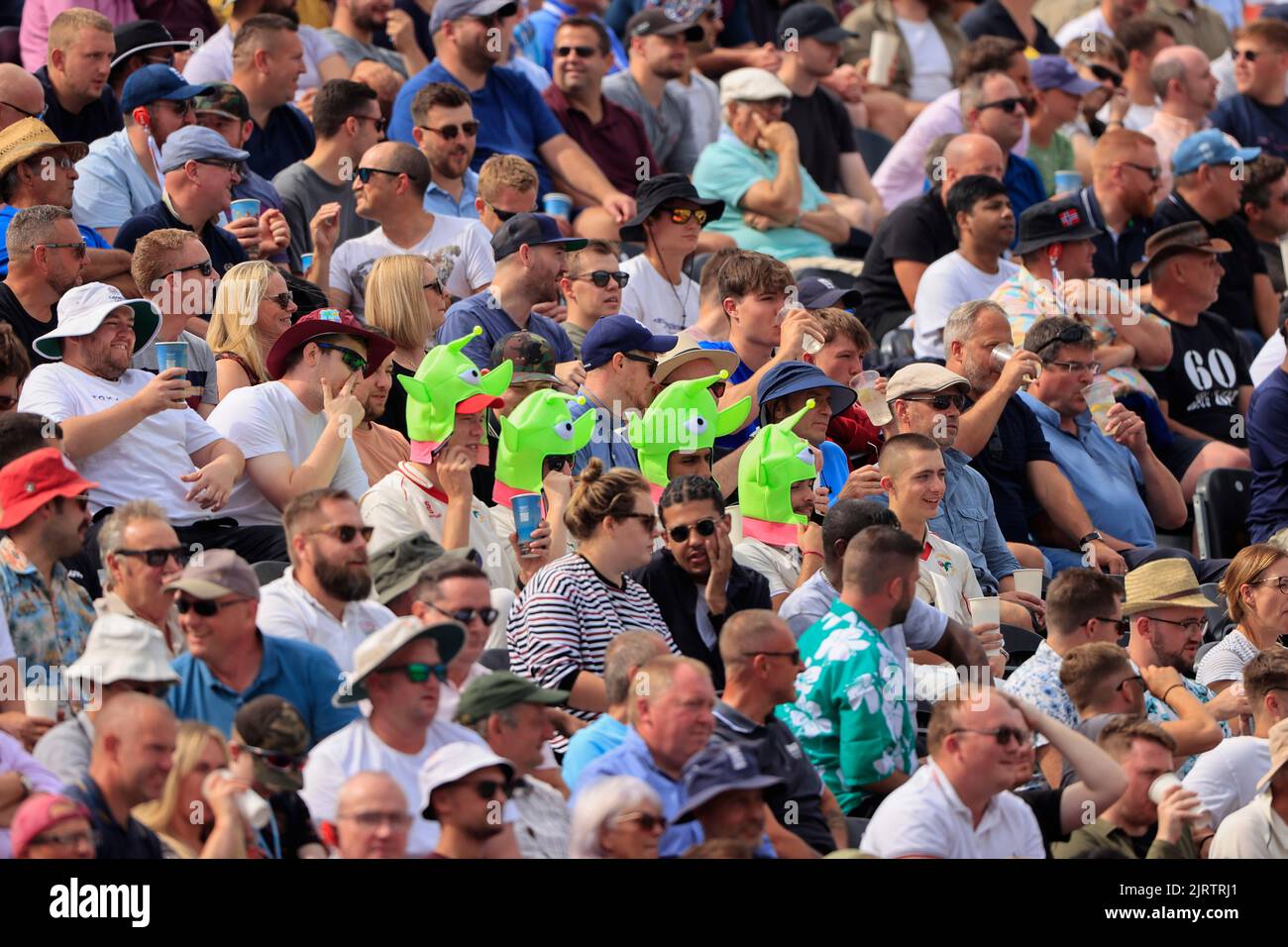 Some of the barmy army dressed up for the match Stock Photo - Alamy