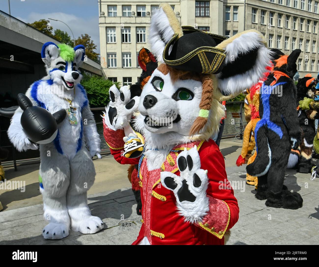 Berlin, Germany. 25th Aug, 2022. Kurasaiya as Fennec Fox, a participant ...
