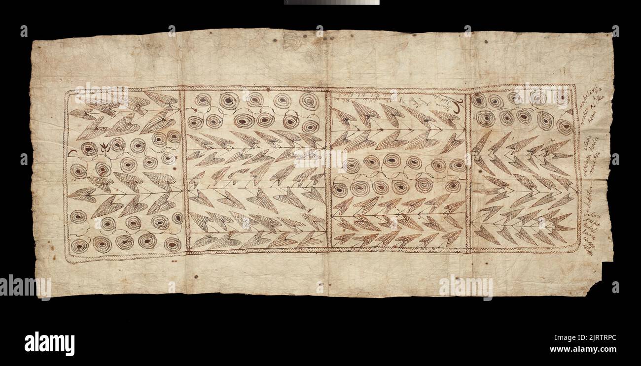 Hiapo (tapa cloth), 1800s, Niue, maker unknown. Augustus Hamilton ...