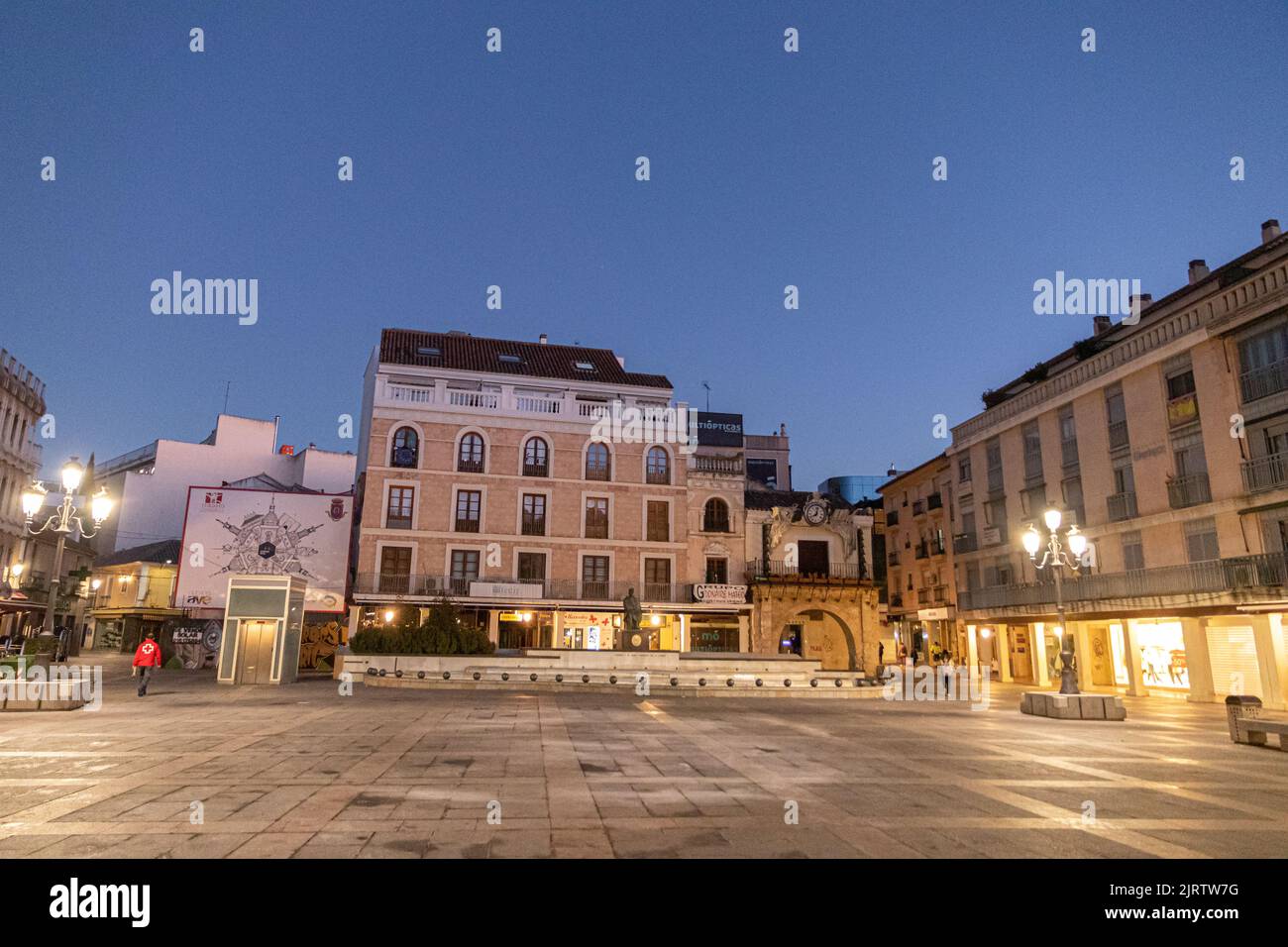 Ciudad Real, Spain. The Plaza Mayor (Grand Town Square). main square of ...