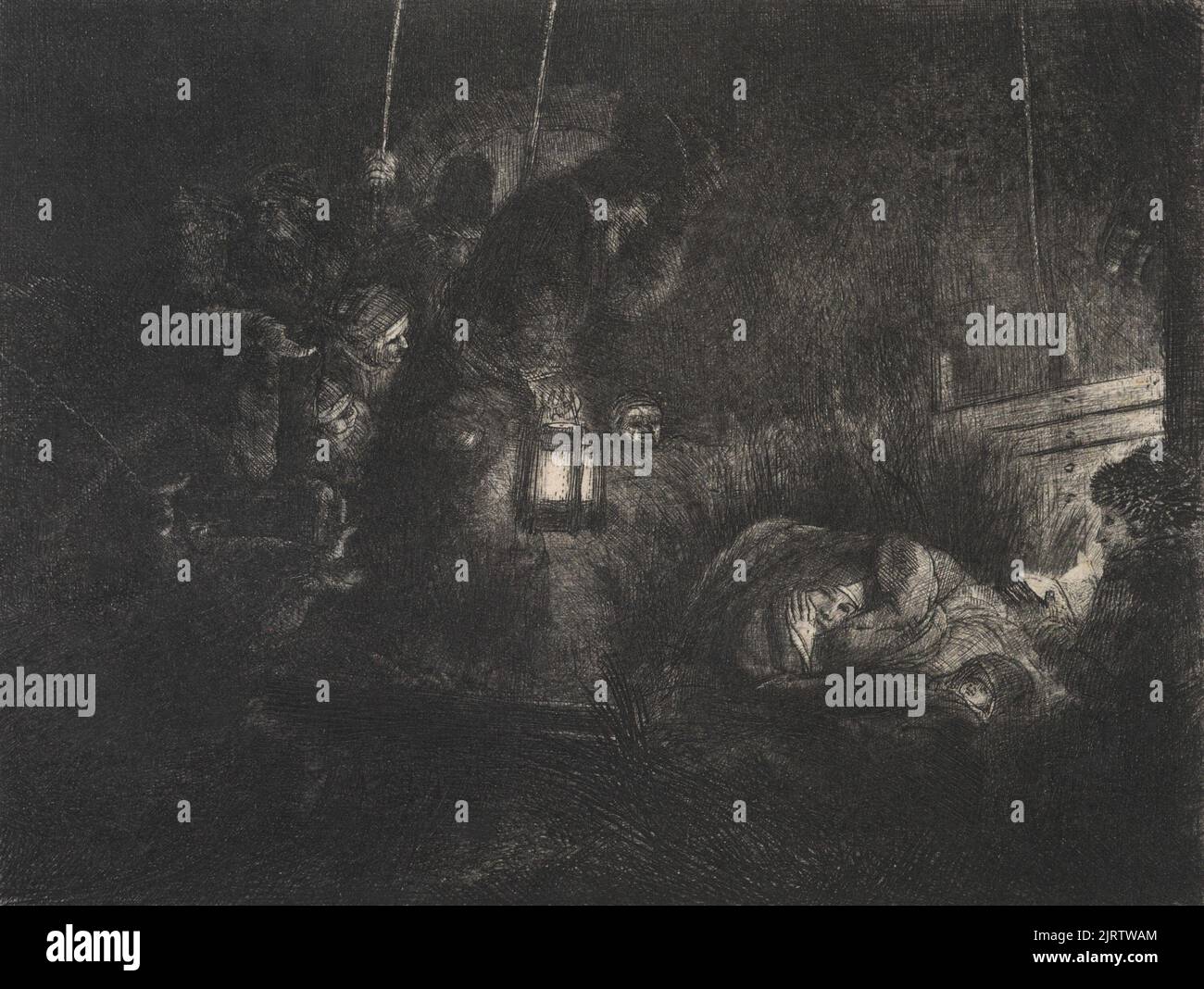 The adoration of the shepherds: a night piece., circa 1657, Netherlands ...