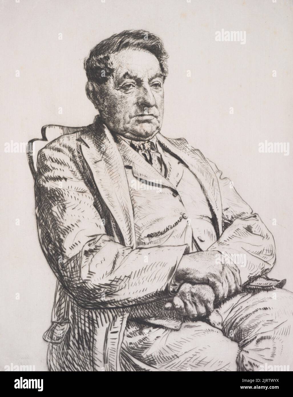 Old Postillion, 1920, by Francis Dodd. Gift of Sir John Ilott, 1962 ...