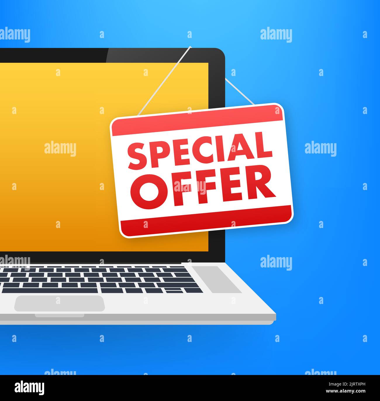 Special Offer grunge style red colored. Discount label. Vector stock ...