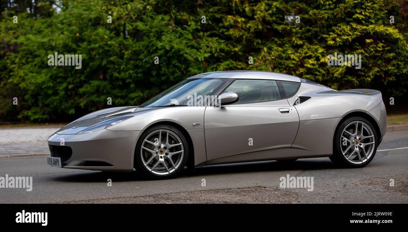 2009 silver 3456 cc Lotus Evora Stock Photo - Alamy