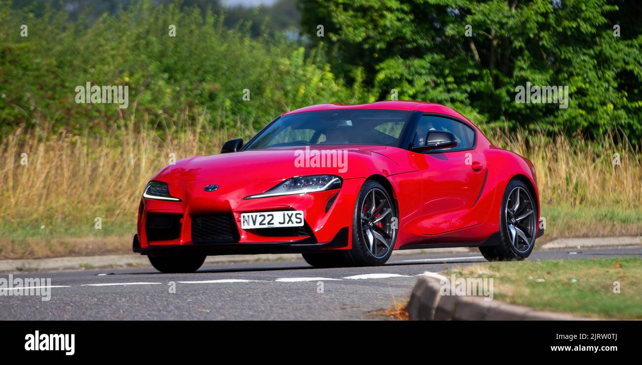 2022 red 2998 cc Toyota GR Supra Stock Photo - Alamy