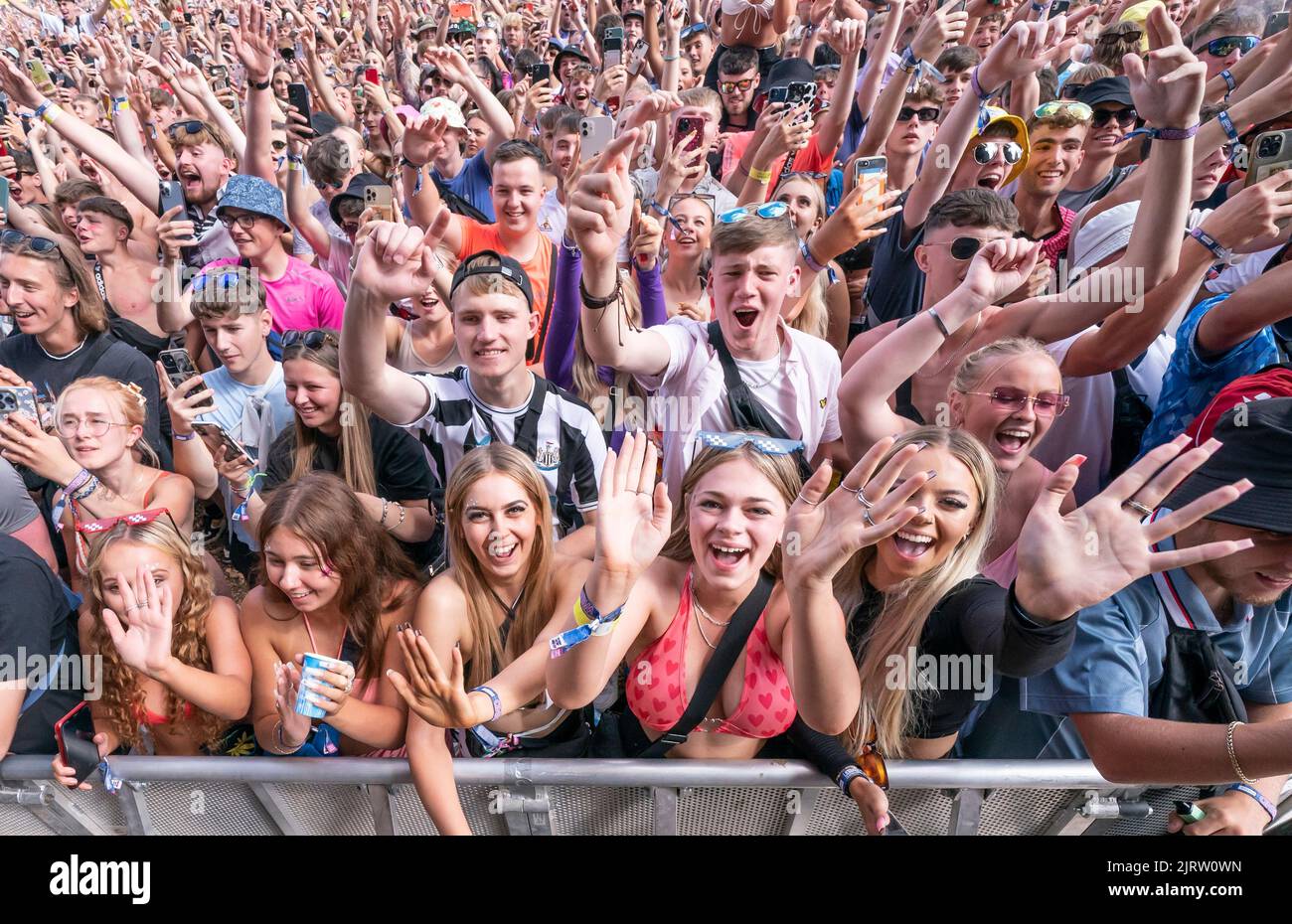 Revelers during the Leeds Festival 2022 at Bramham Park in Leeds ...