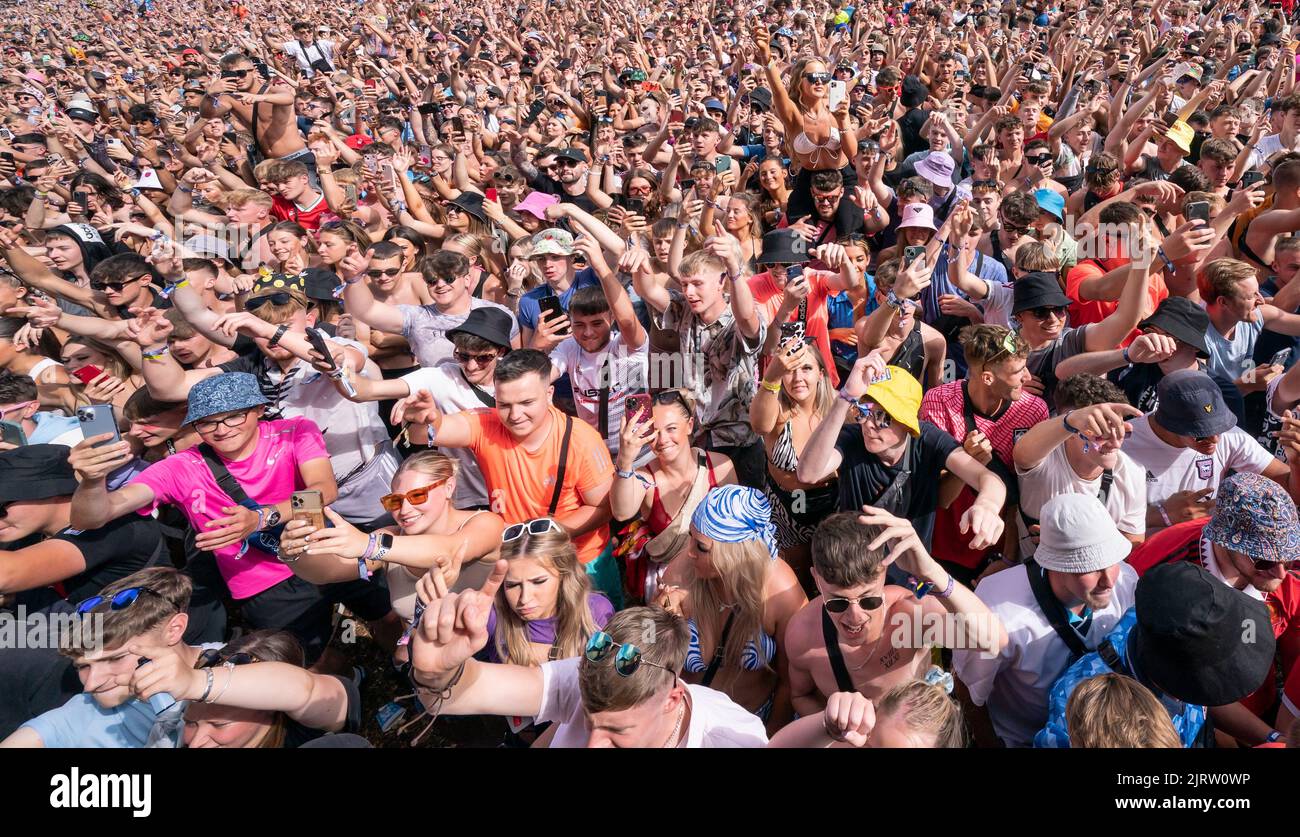 Revelers during the Leeds Festival 2022 at Bramham Park in Leeds ...