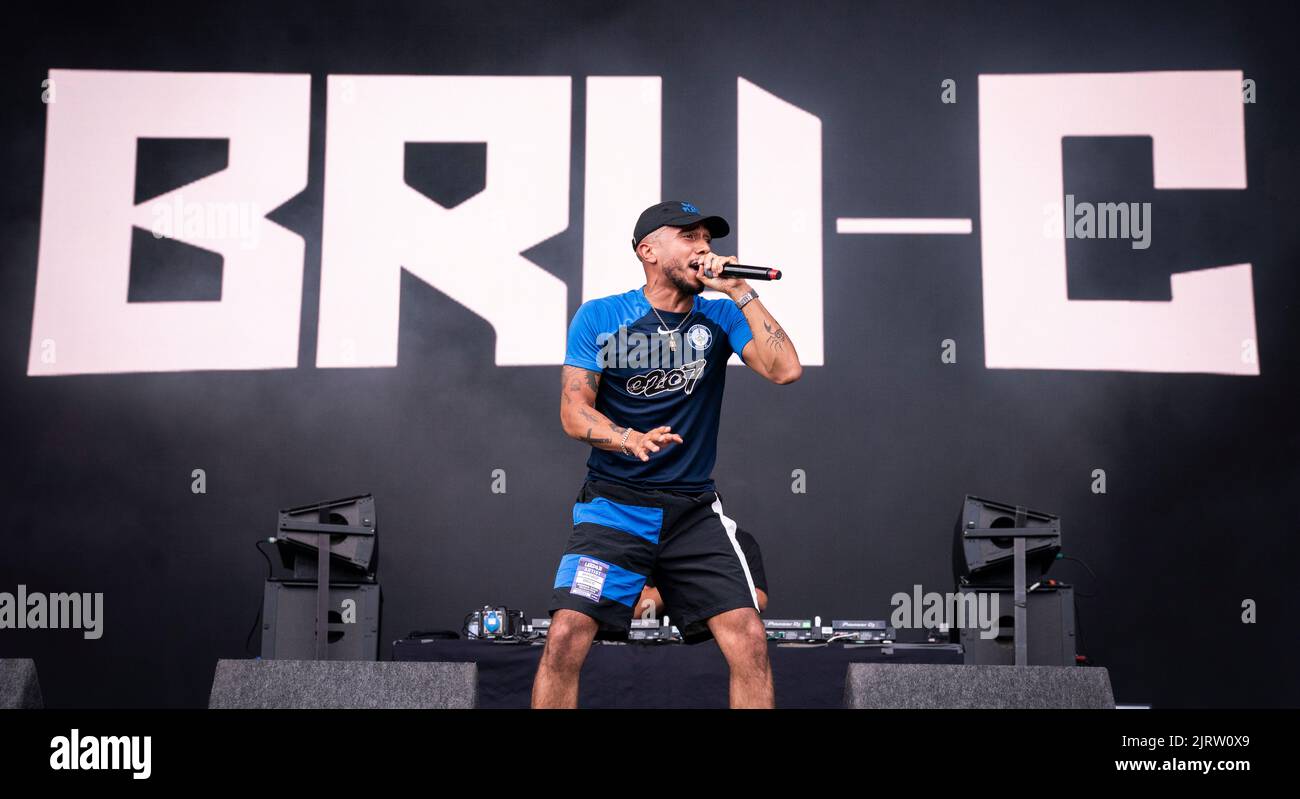 Bru-C performs during the Leeds Festival 2022 at Bramham Park in Leeds ...
