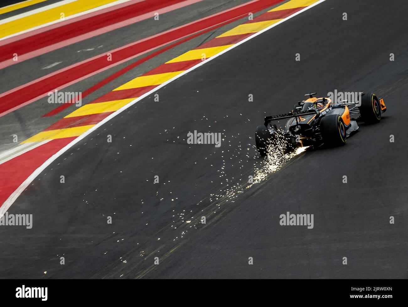 SPA - Daniel Ricciardo (3) with the McLaren MCL36 during the 1st free ...