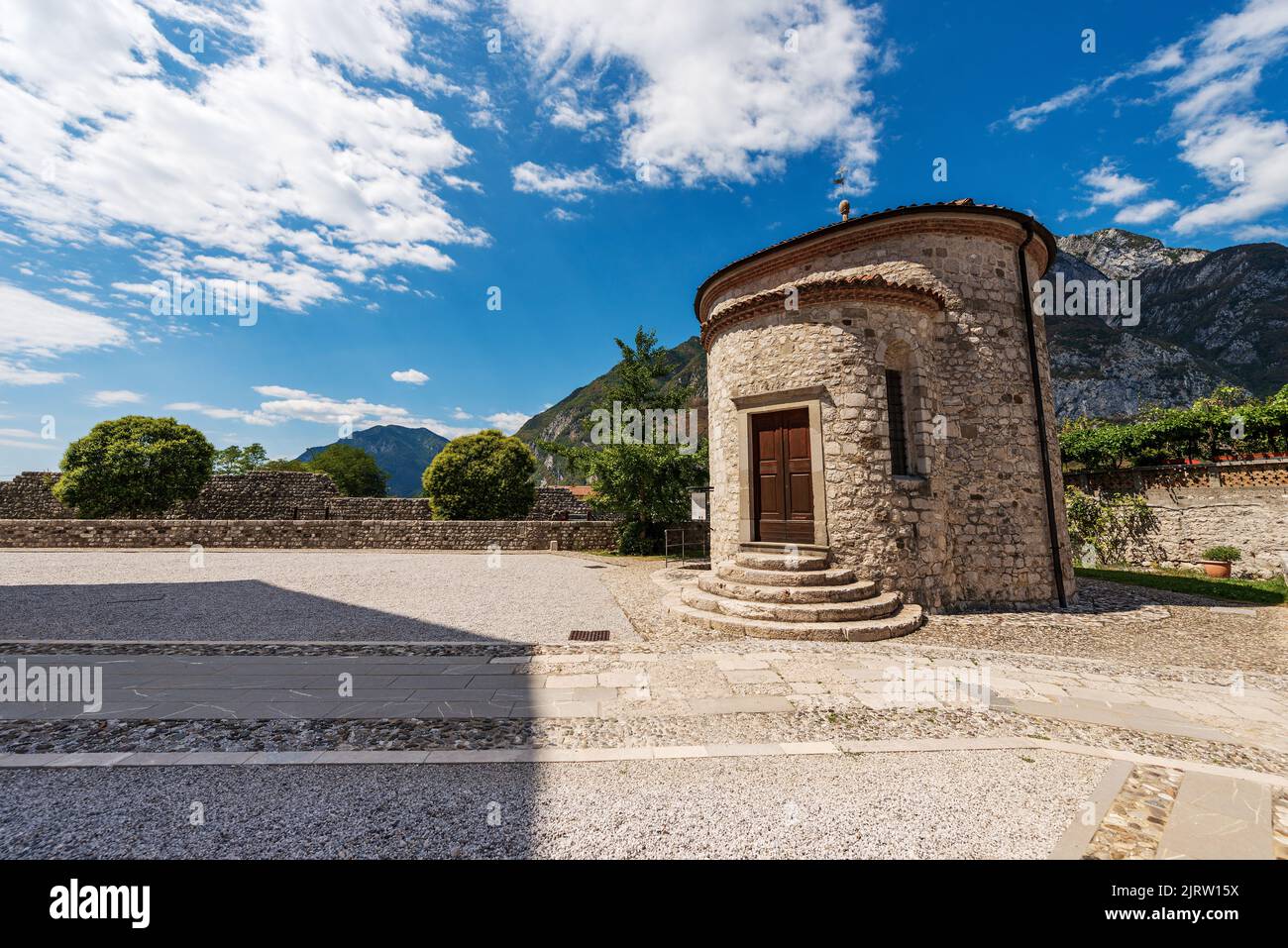 Venzone Baptistery or Chapel of San Michele, with the crypt of the ...