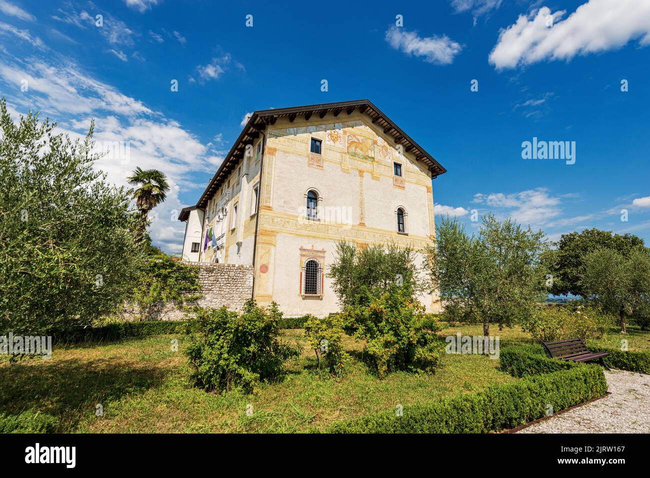 Spilimbergo. Ancient frescoed town hall building (Palazzo di Sopra ...