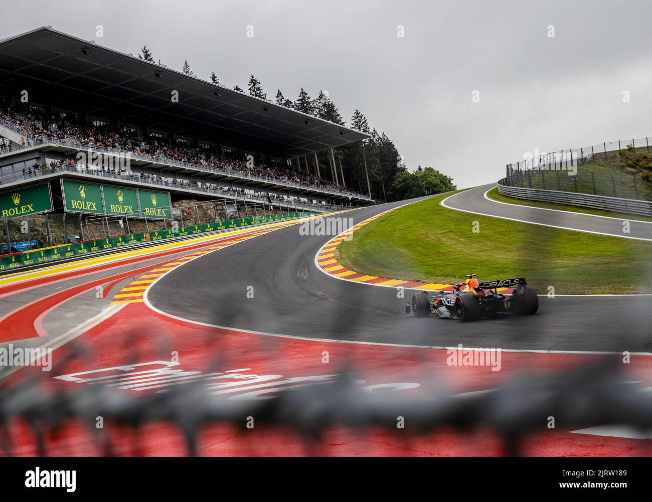 SPA - Max Verstappen (1) with the Oracle Red Bull Racing RB18 Honda during the 1st practice ...