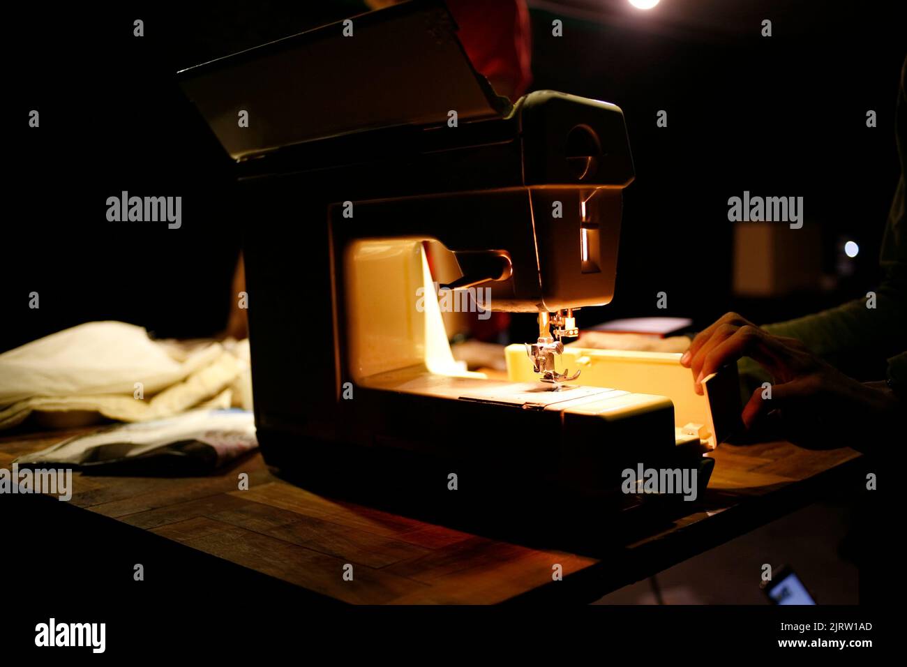 Homework on sewing machine close hi-res stock photography and images ...