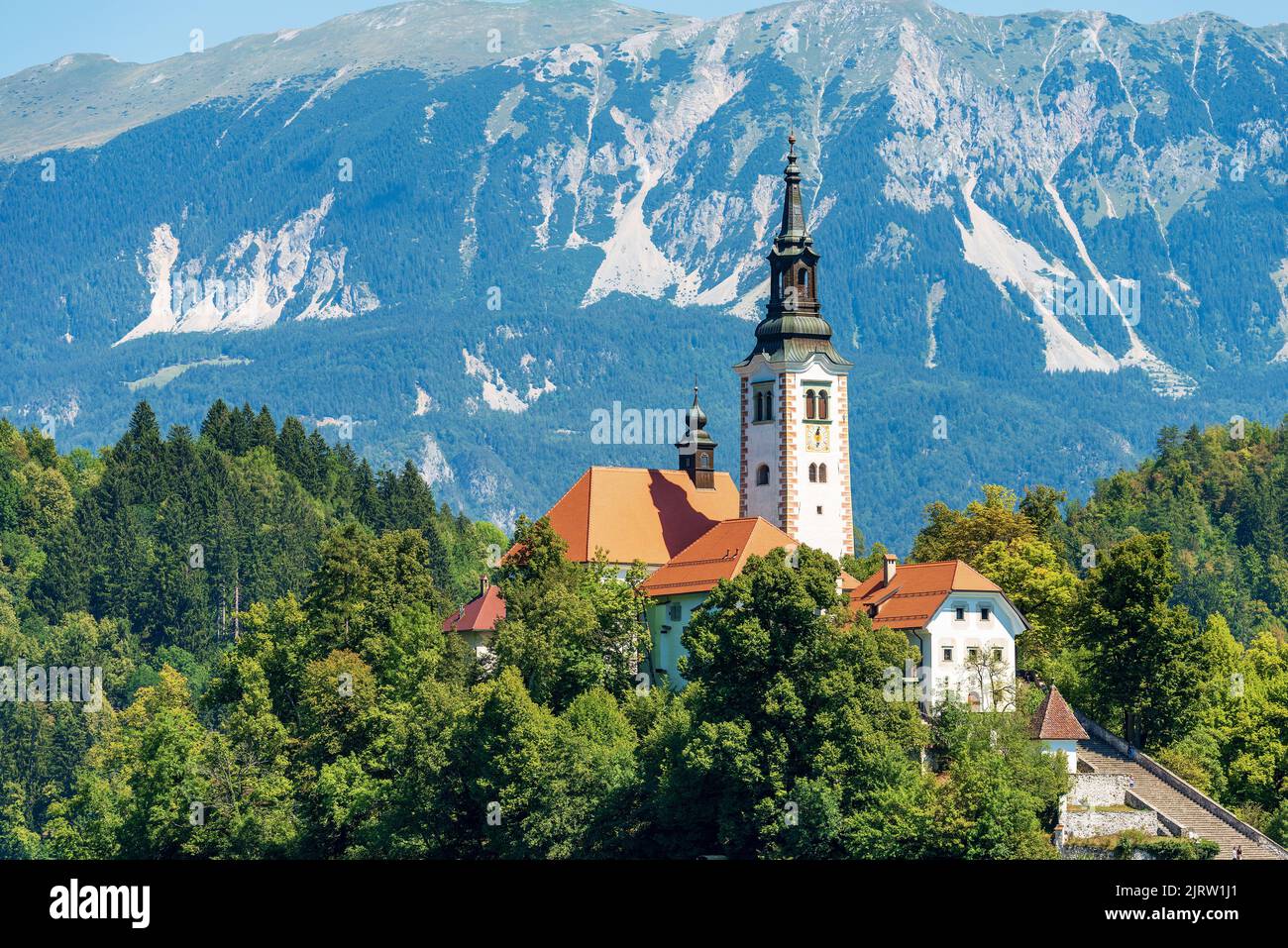 Church of the mother of god on the lake hi-res stock photography and ...