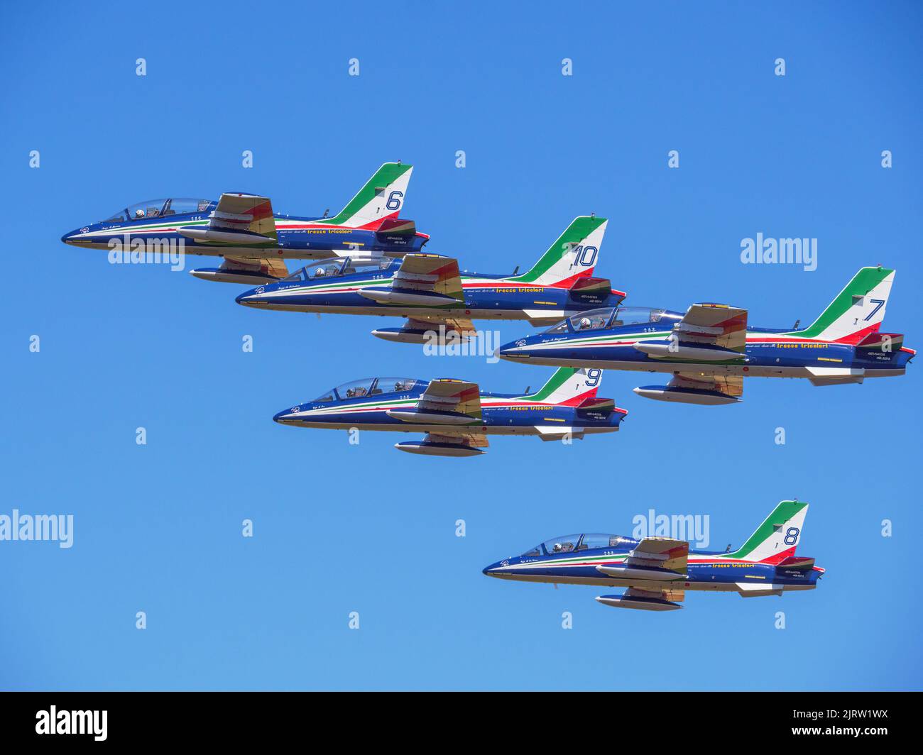 The Frecce Tricolori the Italian airforce display team, Royal ...