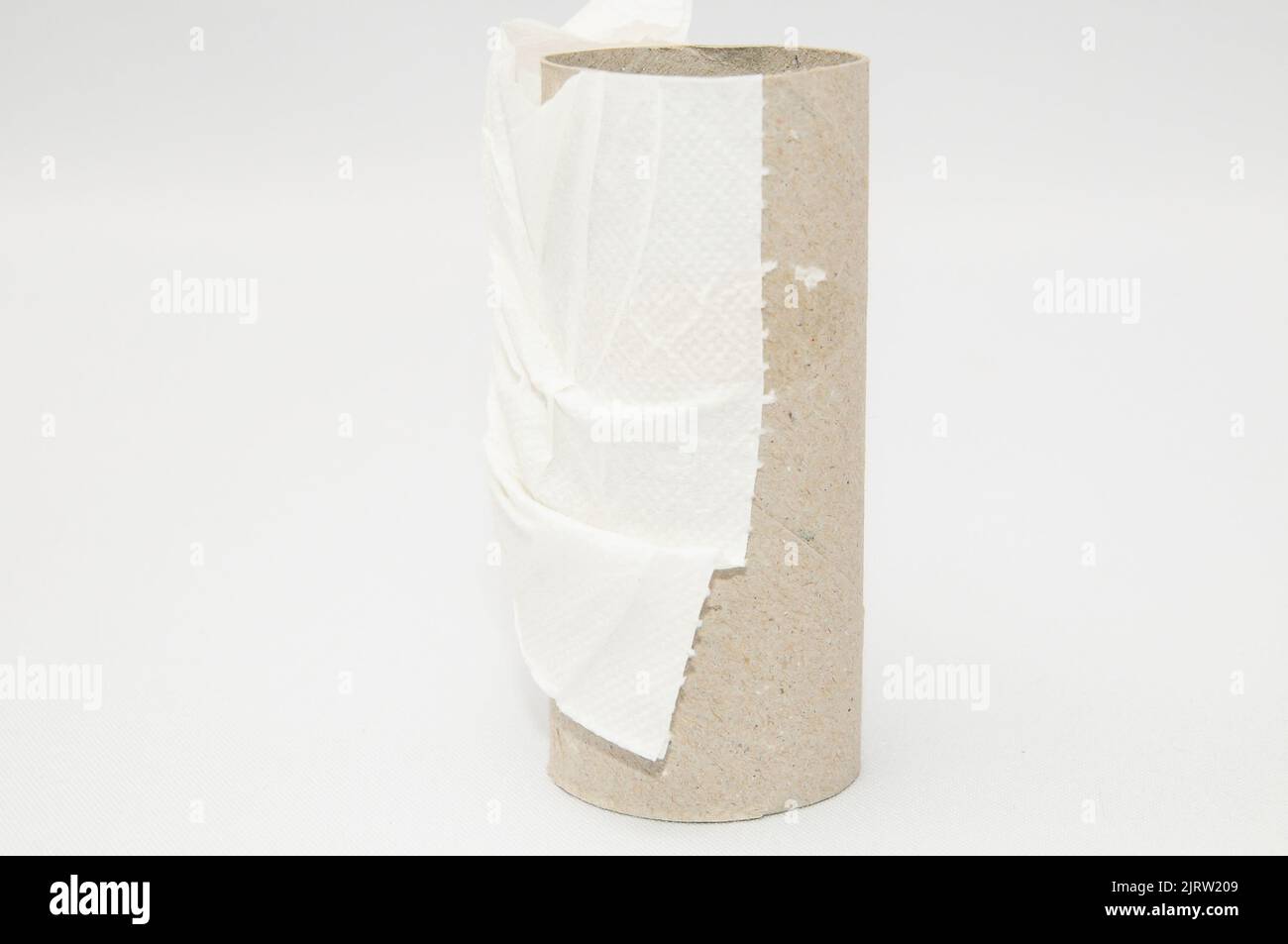 Empty Toilet Rolls Stack Up On a Black Background Stock Photo - Alamy