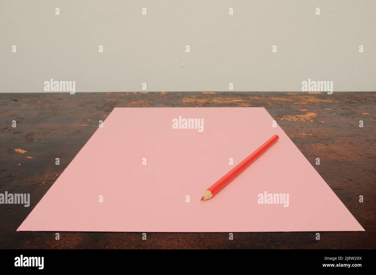 Exam Concept Picture Paper Sheet on a Wooden Table Stock Photo - Alamy