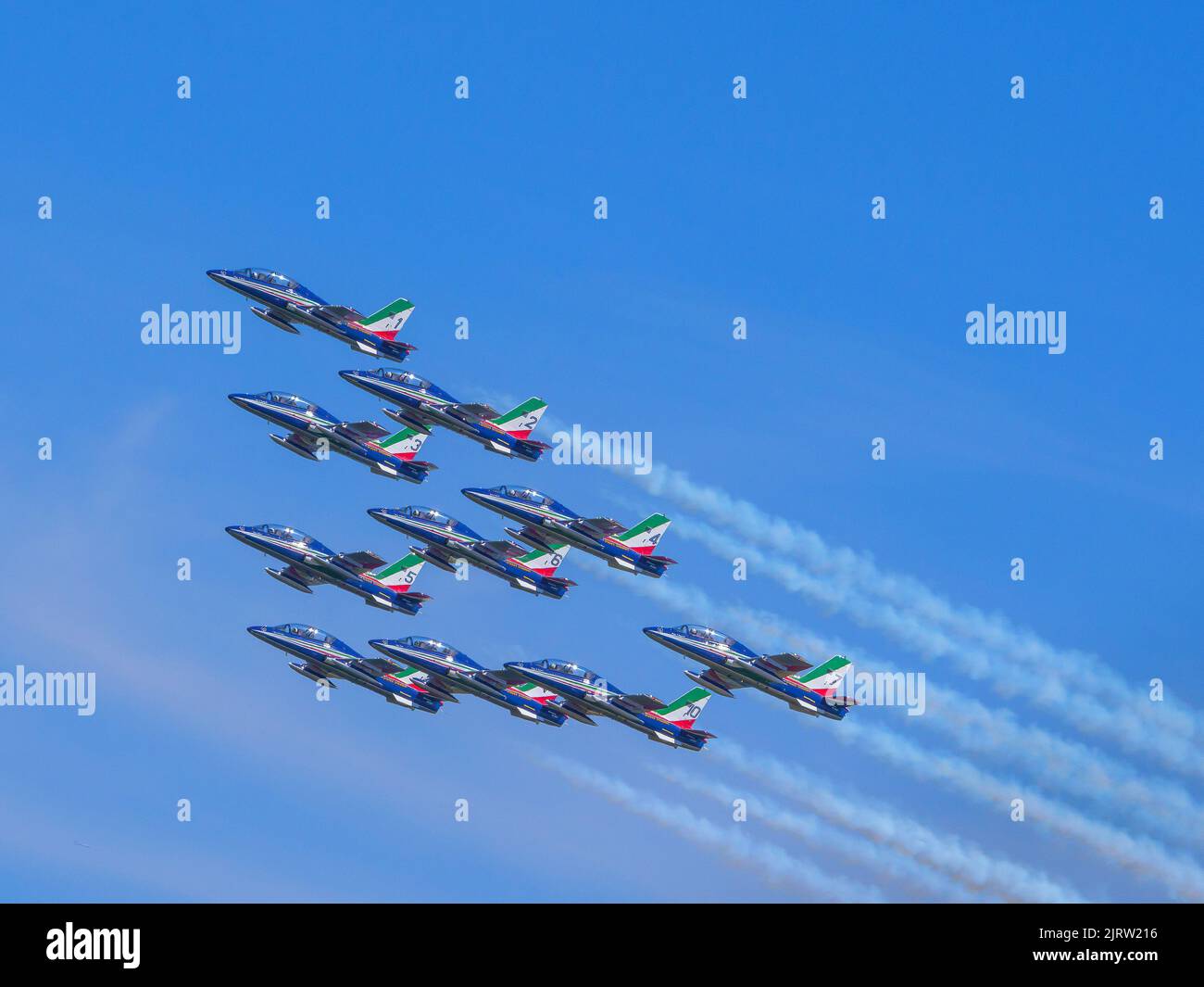 The Frecce Tricolori the Italian airforce display team, Royal ...