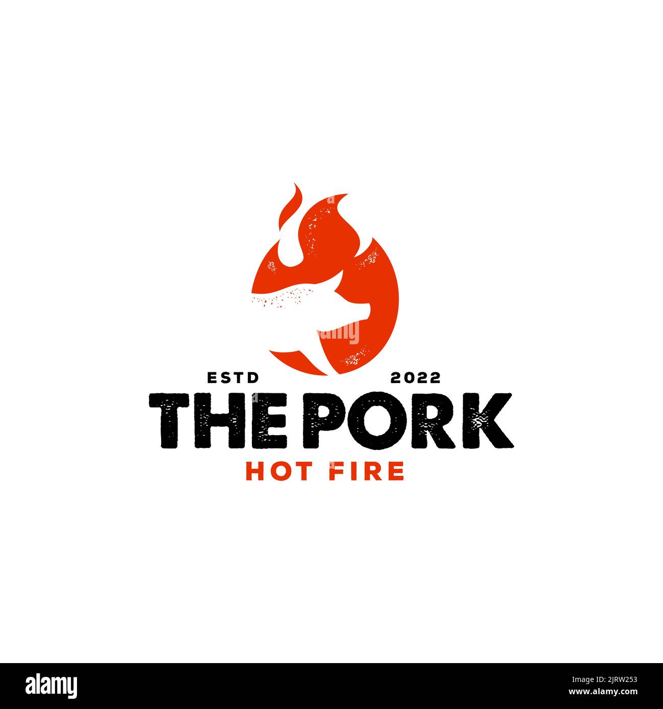 Vintage restaurant logo Cut Out Stock Images & Pictures - Alamy