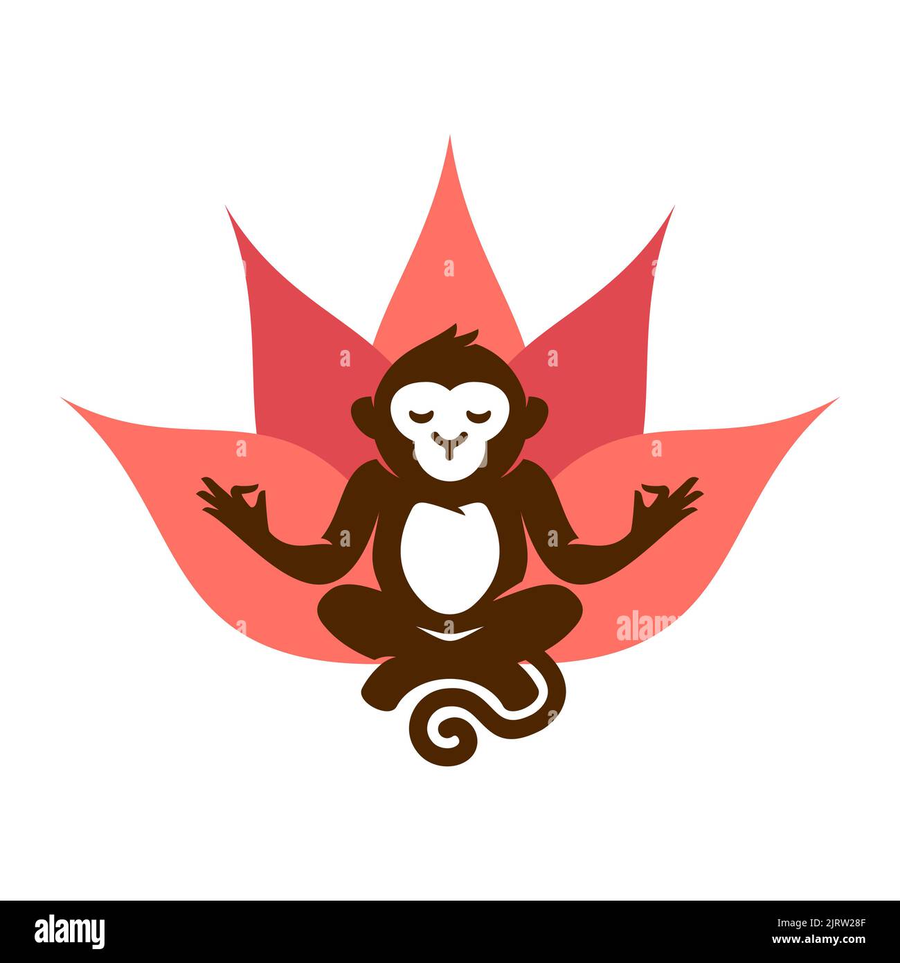 Funny monkey pose Stock Vector Images - Alamy