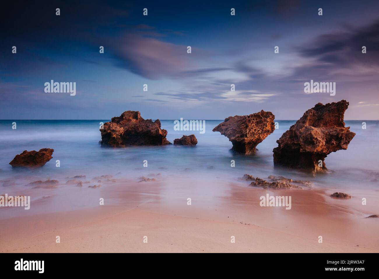 The lesser known Monforts Beach and Rabbit Rock with rockpool ...