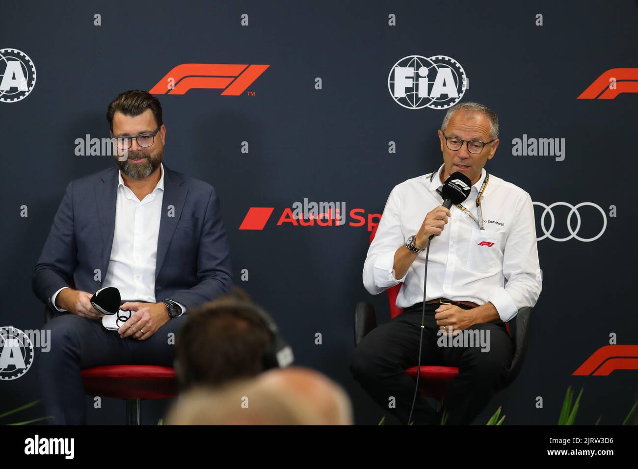 Oliver Hoffmann technical director at Audi with Stefano Domenicali ...