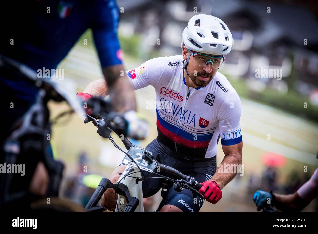 Peter Sagan of Slovakia in action during the race the electric mountain ...
