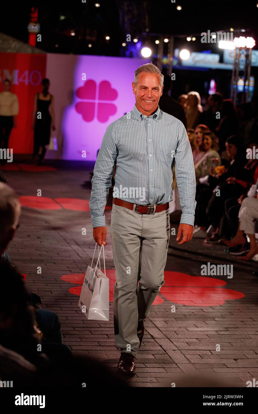 Brisbane, Australia. 26th Aug, 2022. Models walk a fashion runway ...