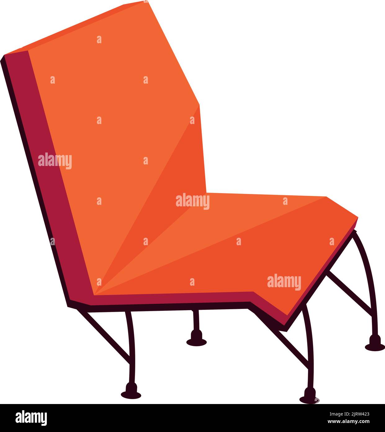 waiting room orange chair icon Stock Vector Image & Art - Alamy