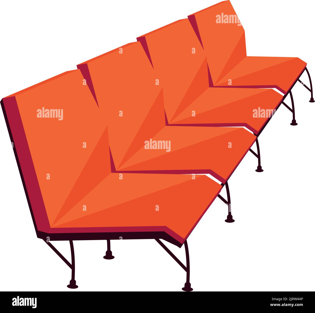 orange waiting room chairs icon Stock Vector Image & Art - Alamy