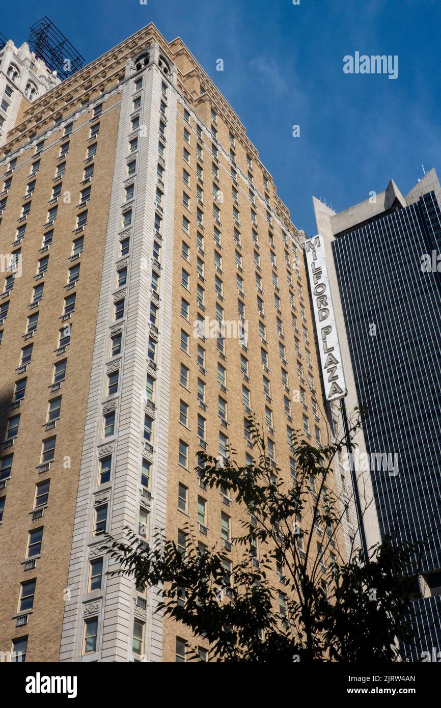 The landmark Row Hotel was formerly The Milford Plaza, New York City ...
