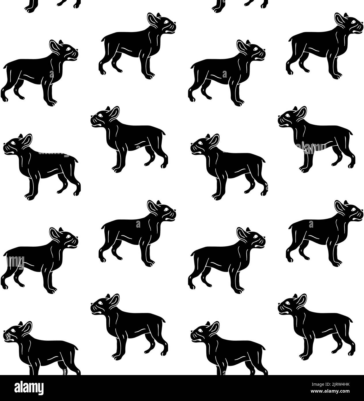 Vector seamless pattern of hand drawn doodle sketch black french ...